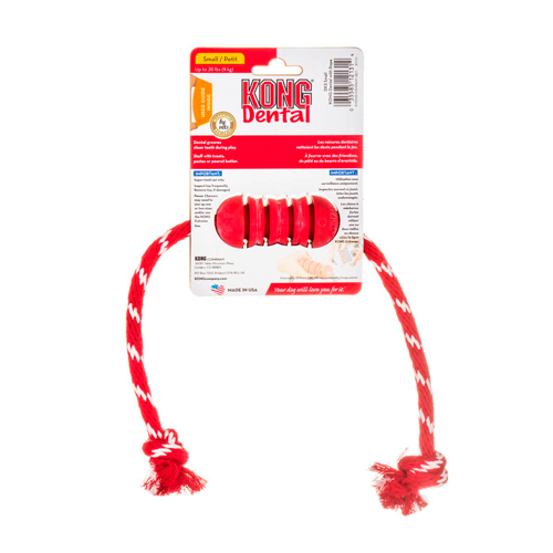 Kong Dental With Rope Small - Pet Phone - Tienda de Mascotas